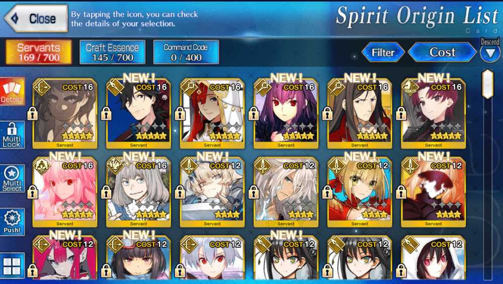 [NA] Fate Grand Order FGO Starter Account 8 SSR Archetype: Earth ...