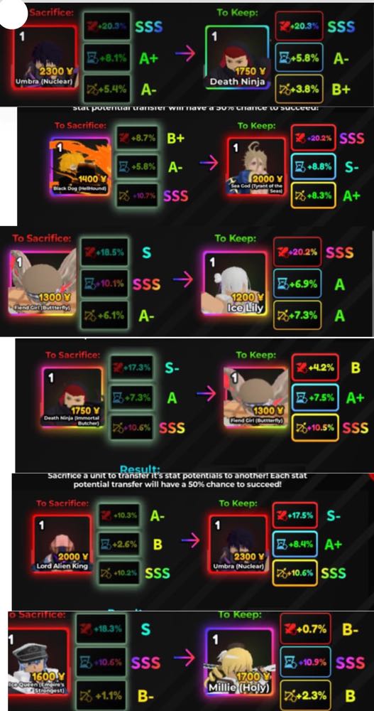 SSS STATS DMG - ANIME ADVENTURE AA