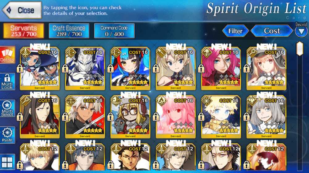 [NA] Fate Grand Order FGO Starter Account 12SSR Archetype: Earth ...