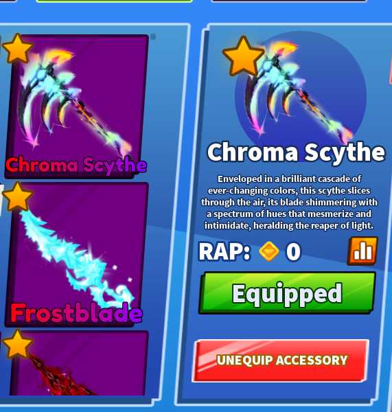 Chroma Scythe [BLADE BALL] | ROBLOX