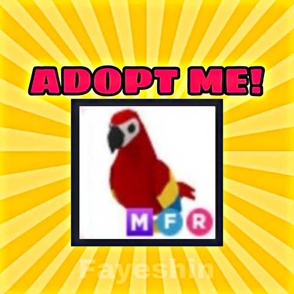 Adopt Me Legendary Mega Fly Ride Parrot MFR