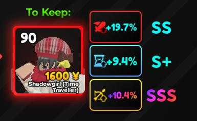 Shadow Girl/Homuru (Time Traveller) SSS Range Stat GG | Anime Adventure