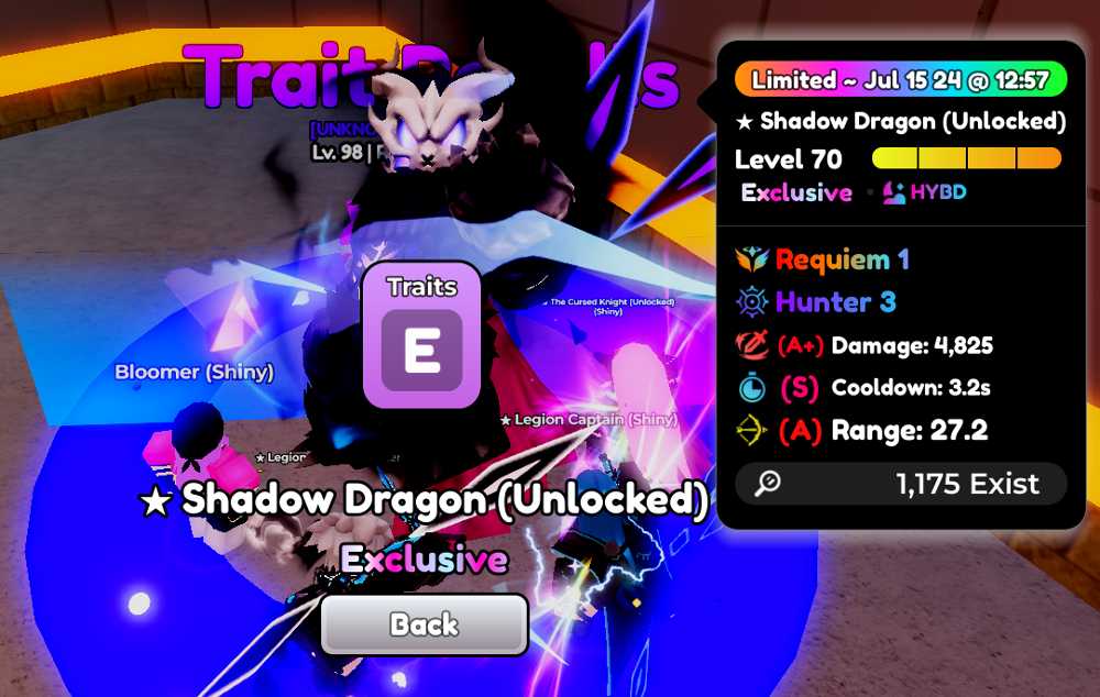 Shadow Dragon Requiem + Hunter 3 Double Trait Anime Defenders
