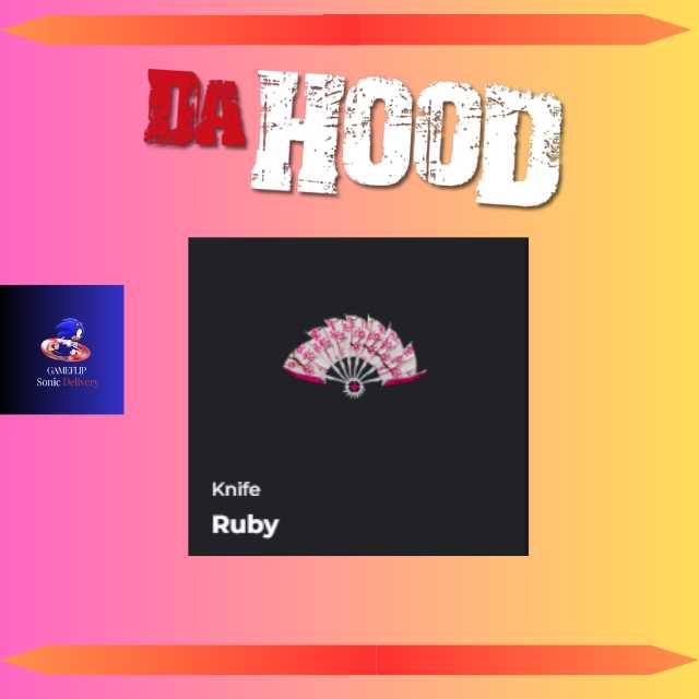 DA HOOD - Ruby Knife