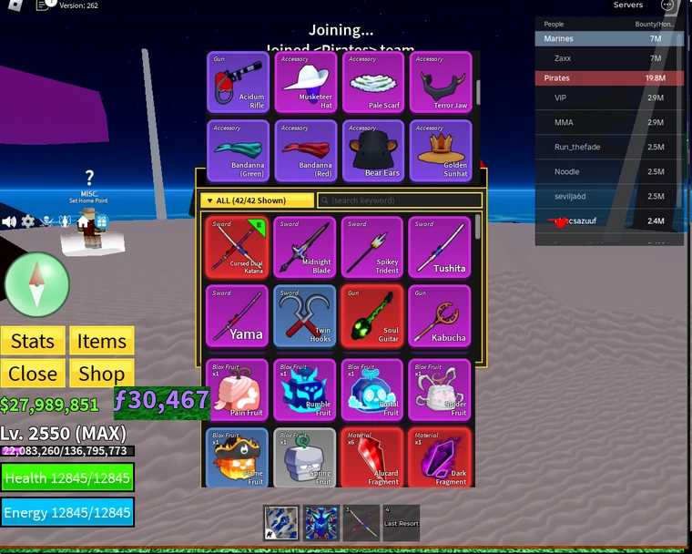 Blox Fruits / Kitsune Using / GHM-CDK-SG / Mammoth-Gravity-Buddha ...