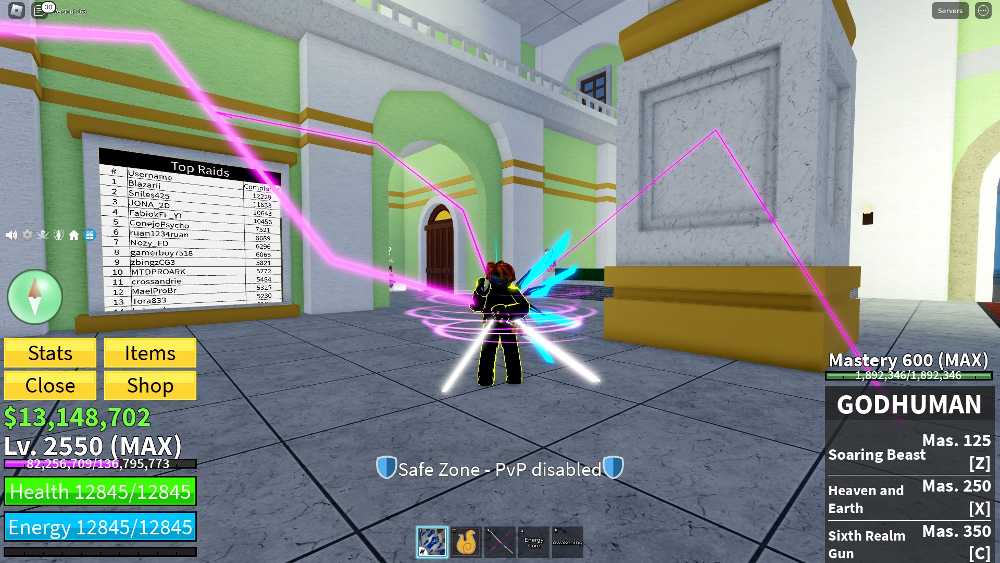 [Blox Fruits] Level 2550 | Cyborg V4 T10 | Full Flame Awakened | CDK | GODHUMAN | VH+Mirror ...