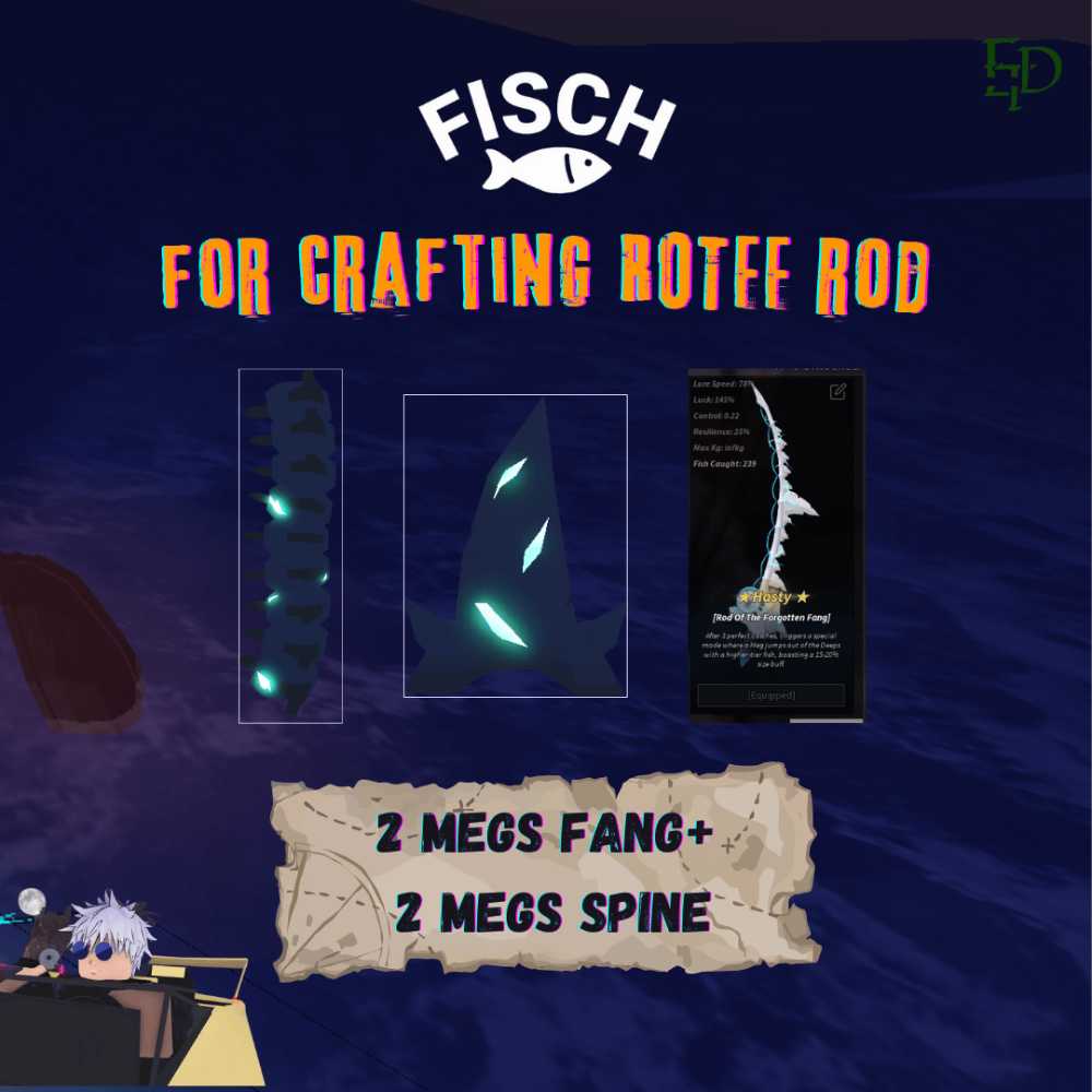 Roblox Fisch | 2 Megs Fang + 2 Megs Spine | For Crafting ROTFF - Fast ...