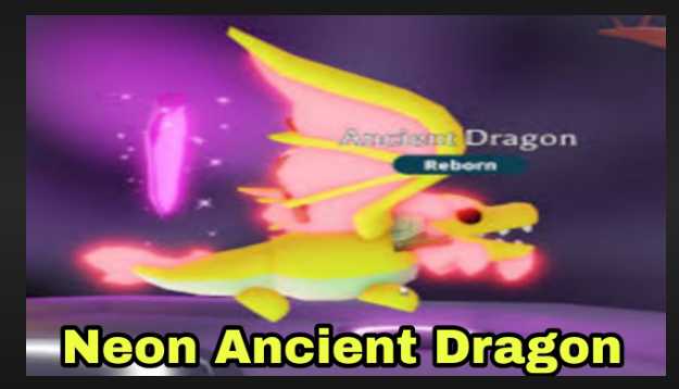 neon ancient dragon