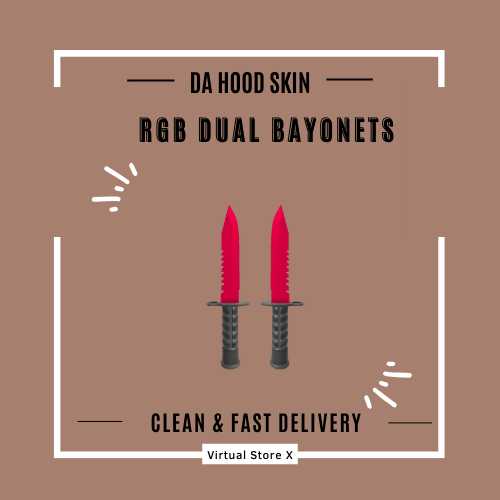 Roblox - DH - Da Hood - RGB Dual Bayonets - High tier Knives ...
