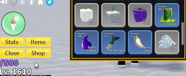 [blox fruits] Lvl 1600+ 3.8m+500 frag+ Random fruits+ Fighting styles ...