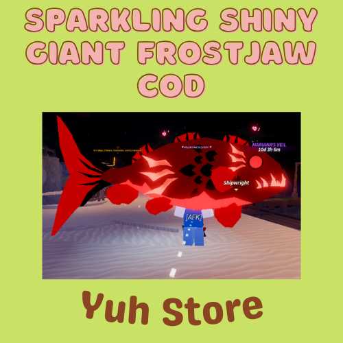 Sparkling Shiny Giant Frostjaw Cod Fisch