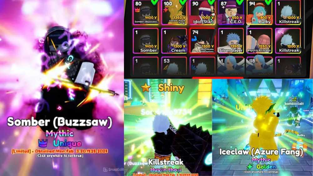 NEW Unique Meta Somber (evo) + Golden Mythic Icelaw (evo) + Shiny ...