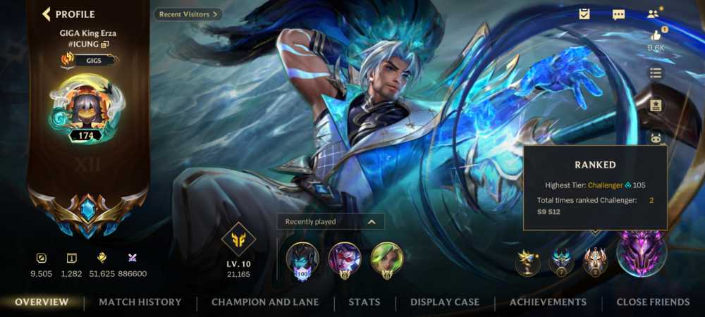 WTS wildrift account (SEA server) ex challenger 2 season + full champ ...