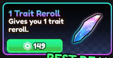 1 TRAIT REROLL - [ANIME VANGUARD - ROBLOX] 149*