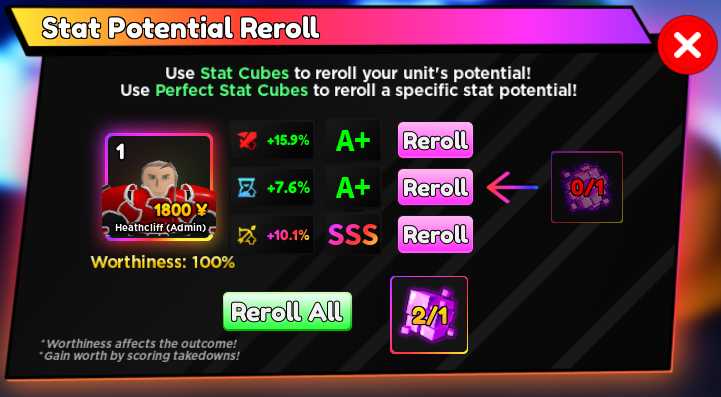 SSS Range - Heathcliff (Admin) - Anime Adventures AA