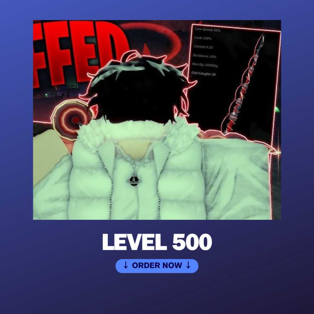 Fisch Level 500 | No Life-Rod | (x2 Exp) | 21 M $C | 15 Rod | Instant ...