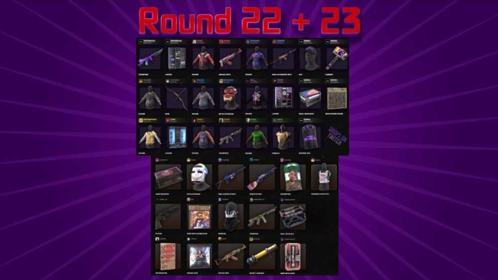 ️TWITCH DROPS Rust ️22+23+24 ROUND⭐47/47 Skins⭐Fast delivery
