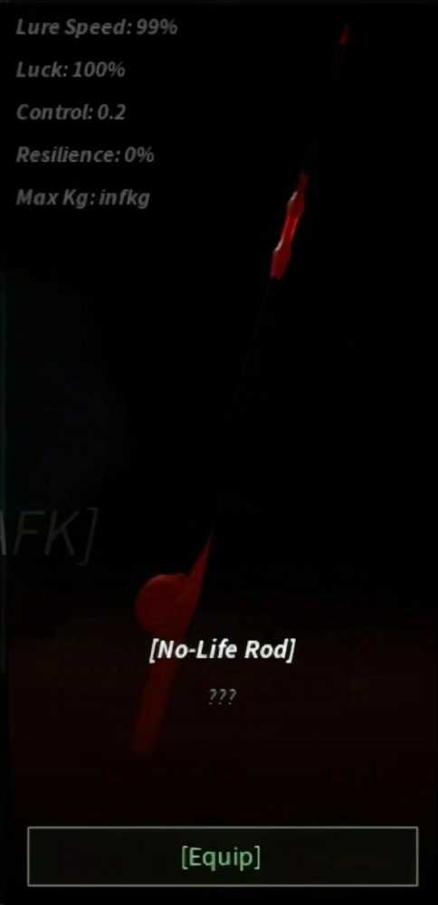 100% [Fast] [Fisch] No-Life Rod | Level 500+ | Random Specifications ...