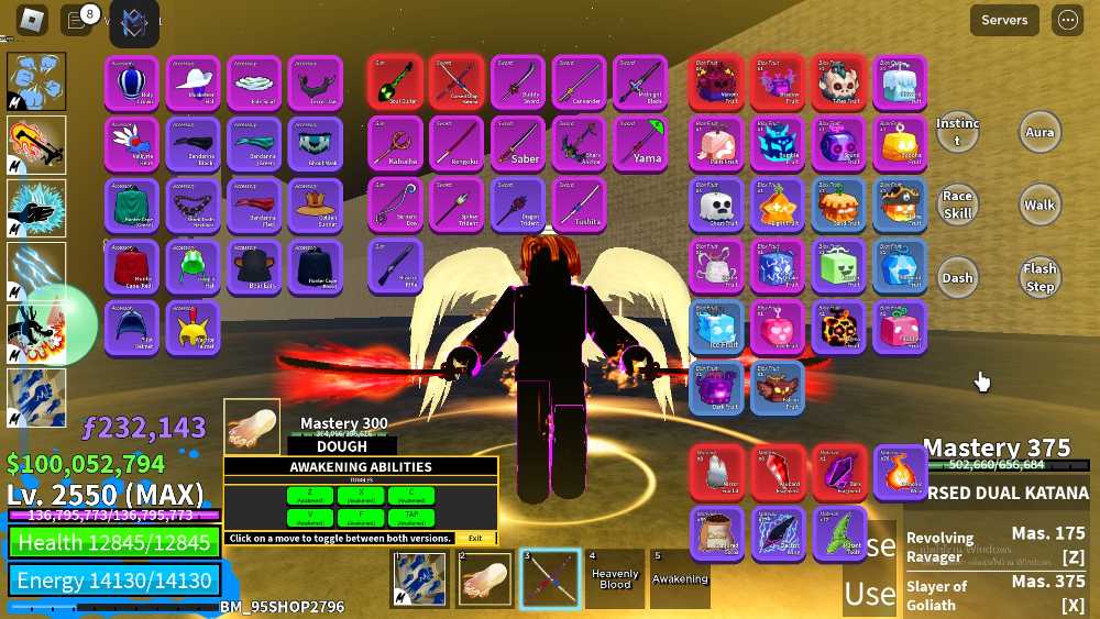 Blox Fruit Account | Angel V4 Tier10 | Full Awaken Dough | GodHuman ...