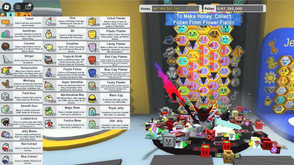 [Bee Swarm] A6: 50 Bees [Lvl. 18-19 (35 Mythic Bees)] | Red Hive | End ...