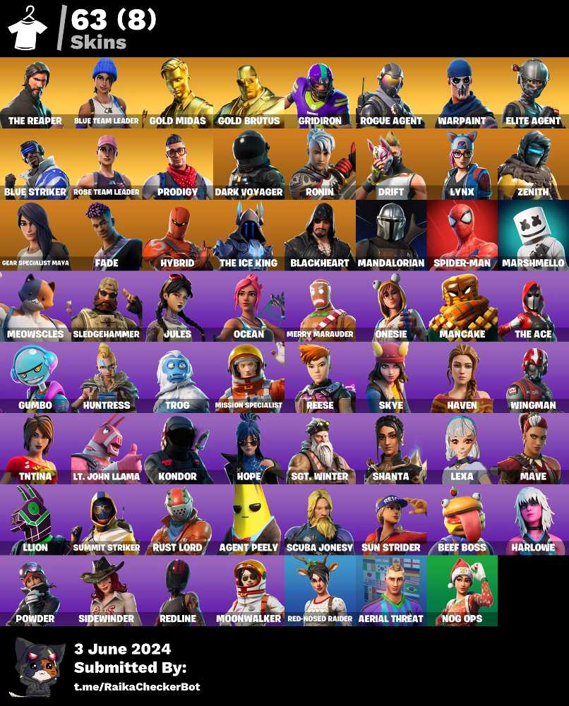 63 SKINS OG STW Deluxe Edition The Reaper Blue Team Leader Elite Agent ...