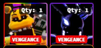 Astral Bonnie Veng + Shiny Tarnished Fredbear Veng - FNTD - Five Nights TD