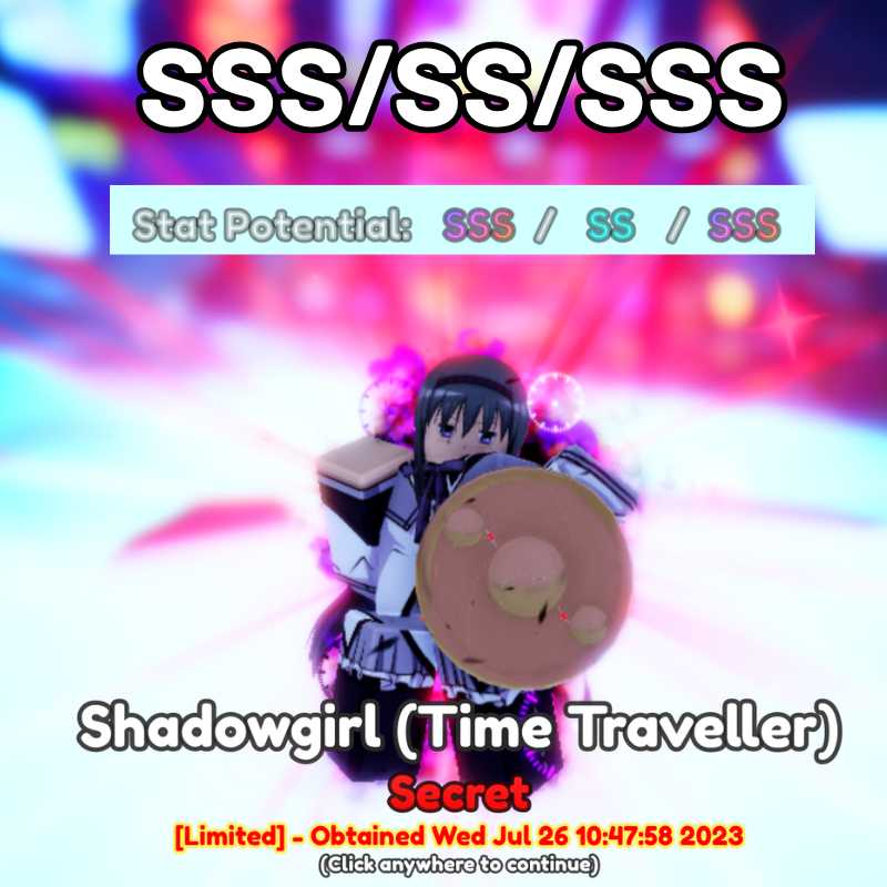 A302Shadowgirl / Homura Evo SSS DAME + RANGE - Anime Adventures ...