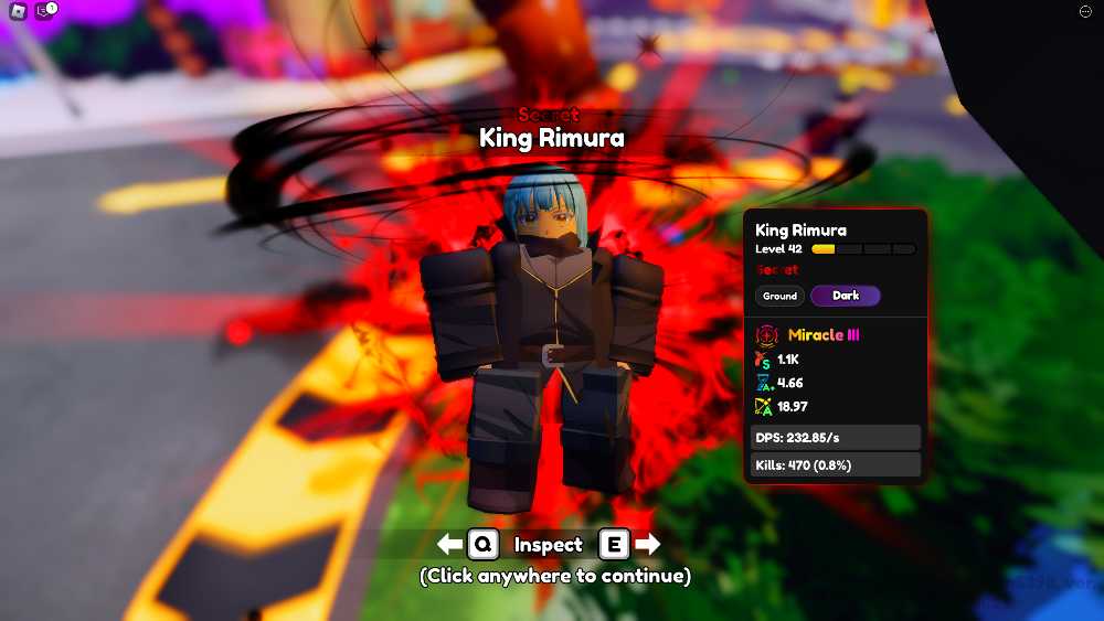 [ Anime Reborn ] ( Secret King Rimura / Rimuru Trait Miracle 3 Stats S ...