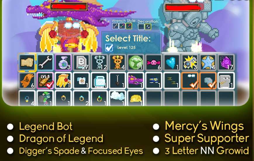 [GROWTOPIA MEGA DEAL] (2 BGL GIFT! ) LEGEND DRAGON LEGEND BOT DIGGER'S ...