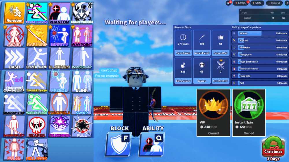 [Blade Ball] A4: 25 Abilities [INFINITY + PHANTOM + WAYPOINT] | Good at ...