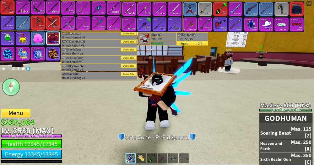 [Blox Fruits] V4 All Race (Cyborg,Ghoul,Shark,Angel,Human,Rabbit) Lv ...