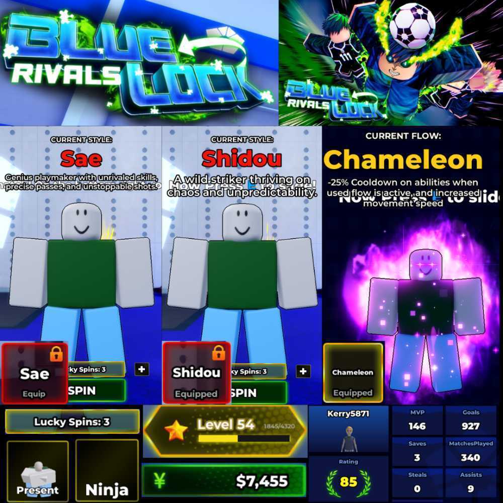 ROBLOX | Blue Lock: Rivals | Style Sae + Style Shidou | Flow Chameleon ...