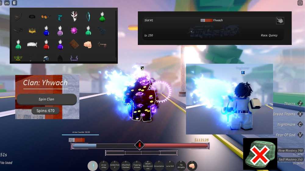 Account Quincy | Fear | Yhwach Clan | Project Mugetsu | Roblox