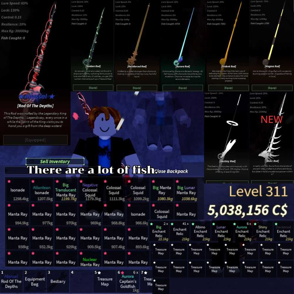 ID13Fisch:Lv311 | 5M C$ | Rod of the Depths Enchant Abyssal | Relic Rod ...