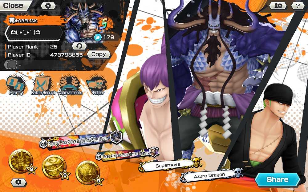 #21 2 Extreme Roronoa Zoro Onigashima B4 Lv66 + Ex Kaido Max Monkey D ...