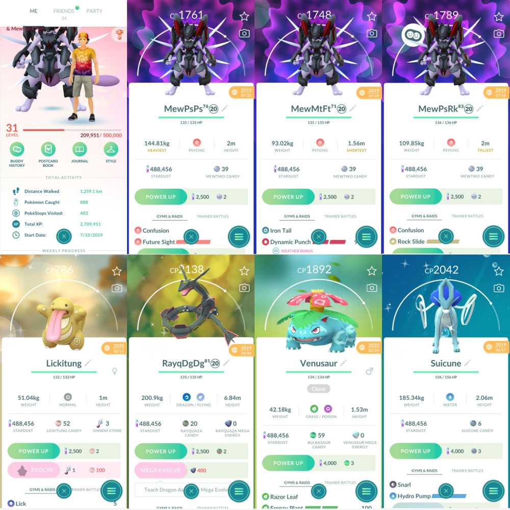 650 valor lv31 armored mewtwo clone venusaur shiny rayquaza shiny suicune