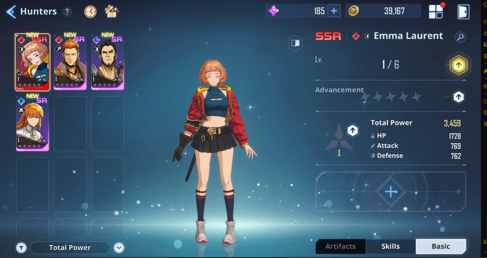 3 GLB | Unlinked Starter | 1SSR Emma Laurent + SSR Vulcan Rage Weapon