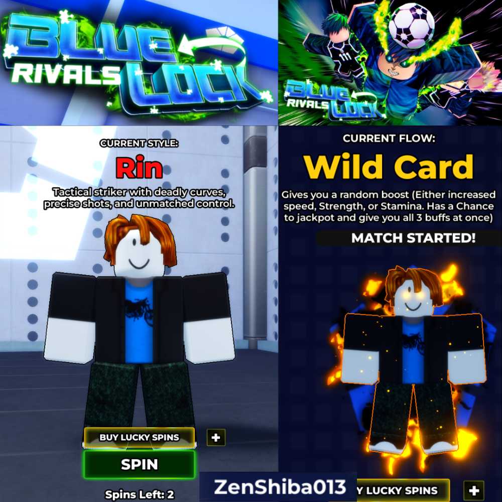 ROBLOX | Blue Lock: Rivals | Style Rin | Flow Wild card | Unverified ...