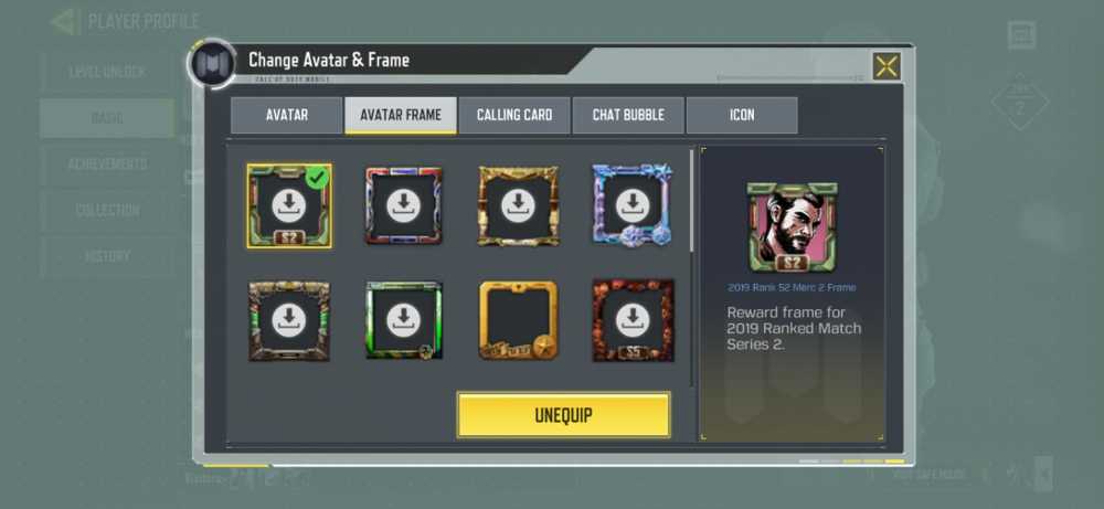 Very Rare Old account with S2,S3,S4,S5 Legendary Frames and 1 Legendary ...
