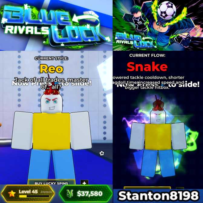 ROBLOX | Blue Lock: Rivals | Style Reo | Flow Snake | Unverified ...