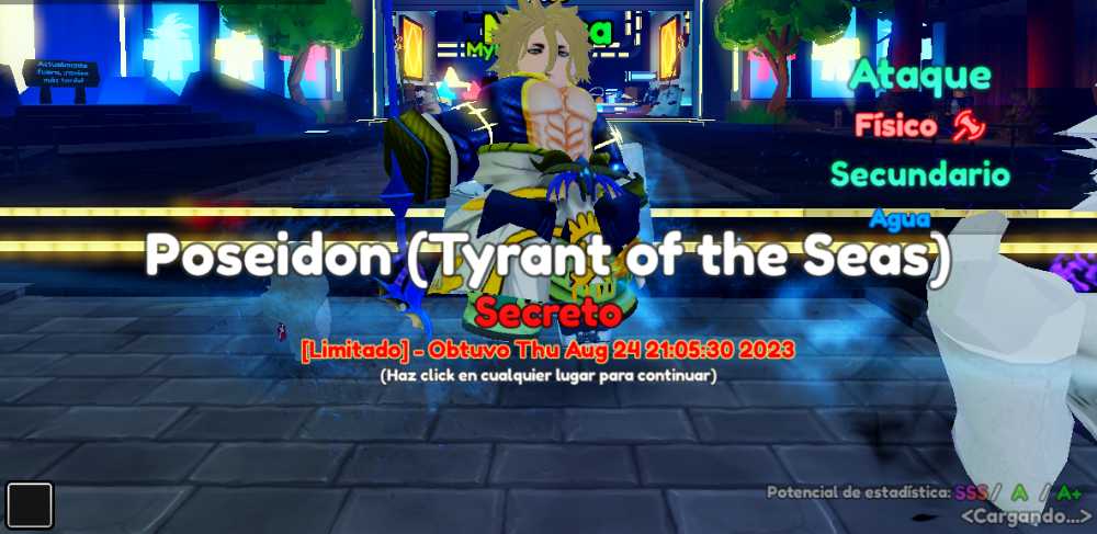 AA Anime Adventures Poseidon Evo (Tyrant of the seas) SSS DMG