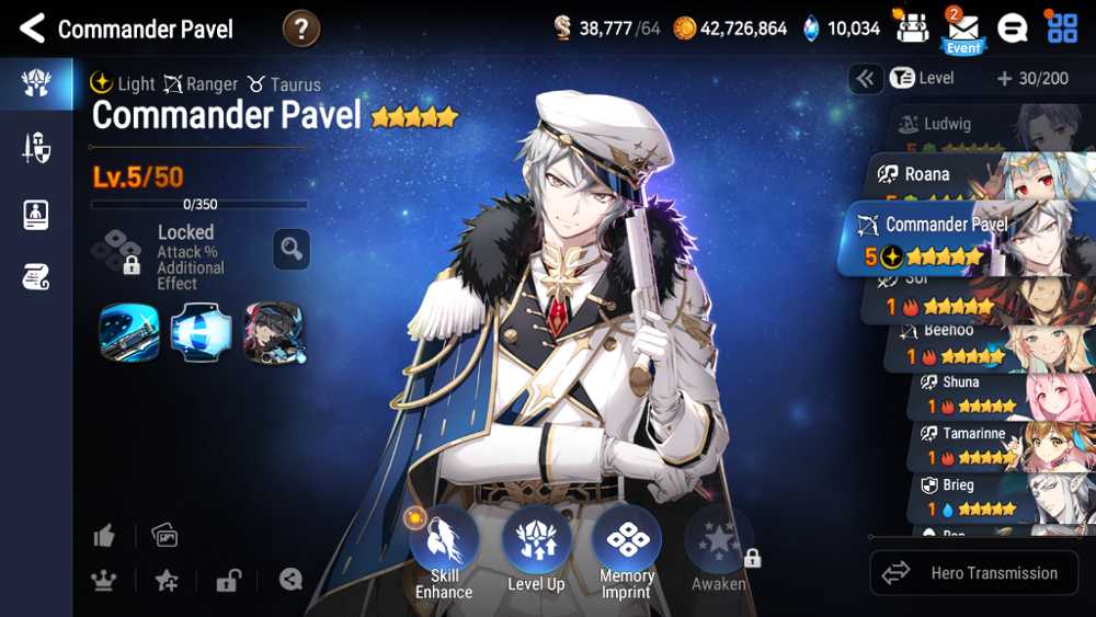 Global Fresh Starter 30 SSR 200+ Summons Commander Pavel Angel of Light ...