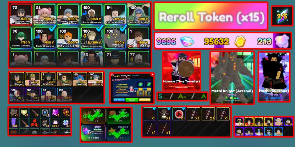 [Reroll X15][BP LVL43]Anime Adventures| 1 Secret 17 Mythic Units ...