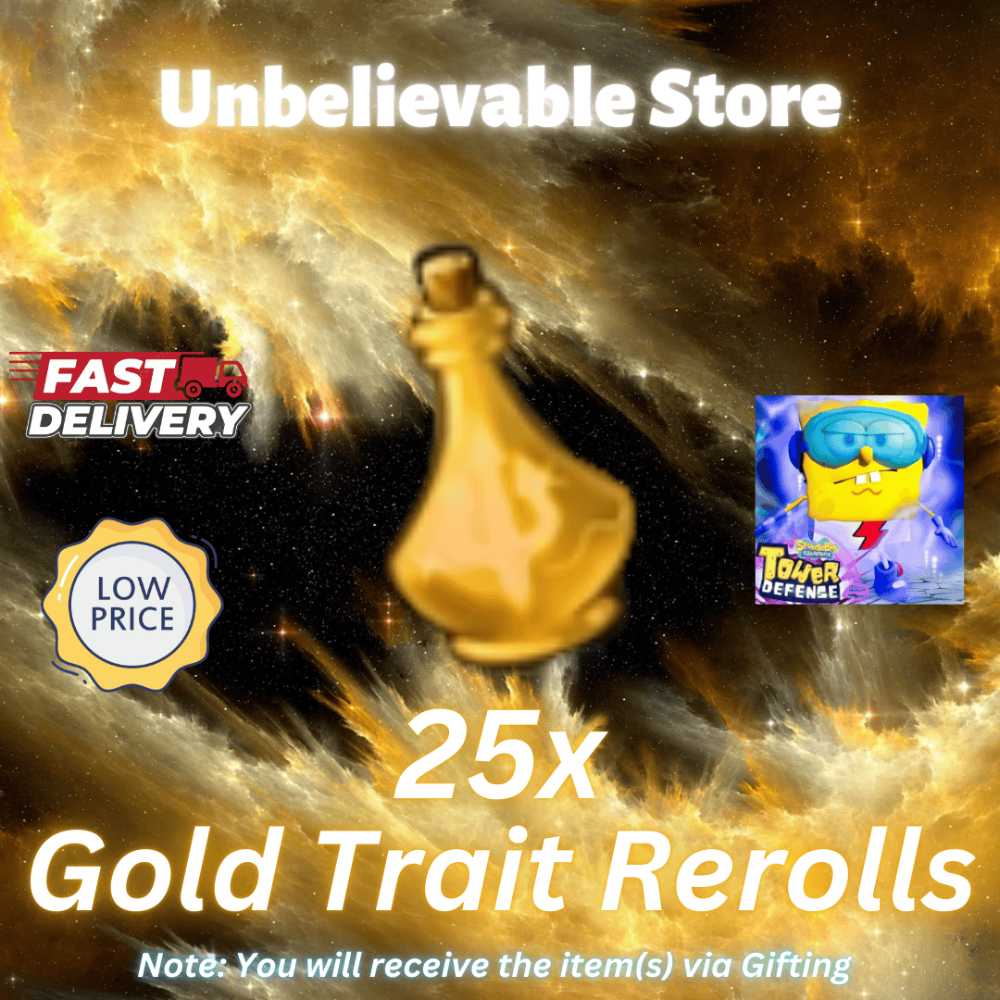 SpongeBob Tower Defense - 25 Gold Trait Rerolls