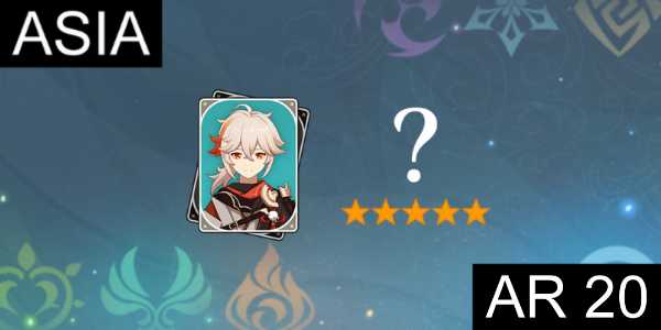Asia AR20 Kazuha + Random five stars heroes