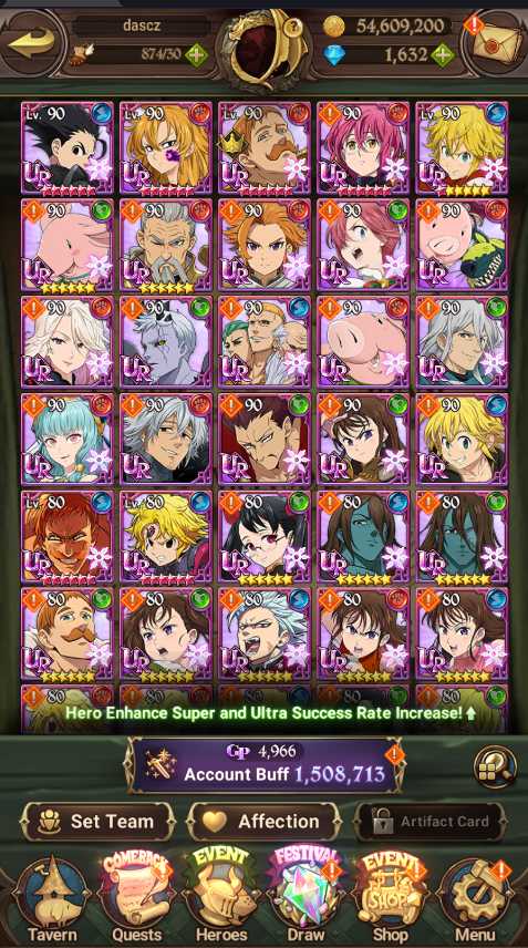 [7DS T39] [Global] 1600+ Diamonds - UR The One Escanor - Ultimate ...