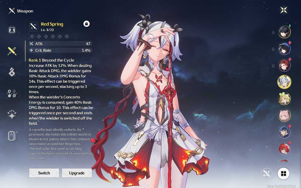 (NA) Camellya+ Weapon (Red Spring) + Verina + Encore |UL4| Starter ...