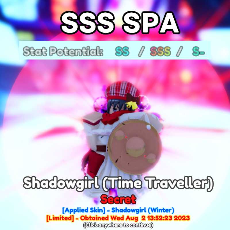 A294Shadowgirl / Homura Evo SS/SSS/S- SSS SPA - Anime Adventures ...