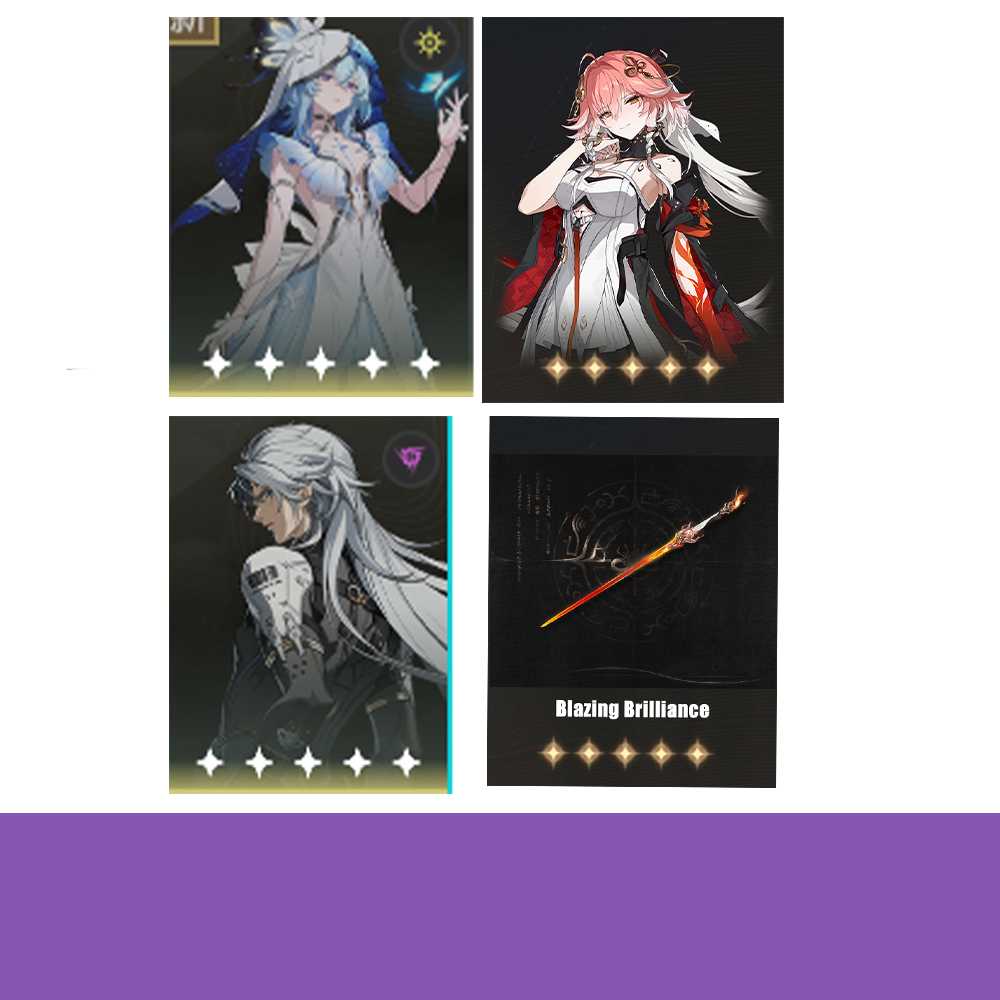 Asia|Shorekeeper+Changli+weapon+Calcharo+random four stars|fast delivery