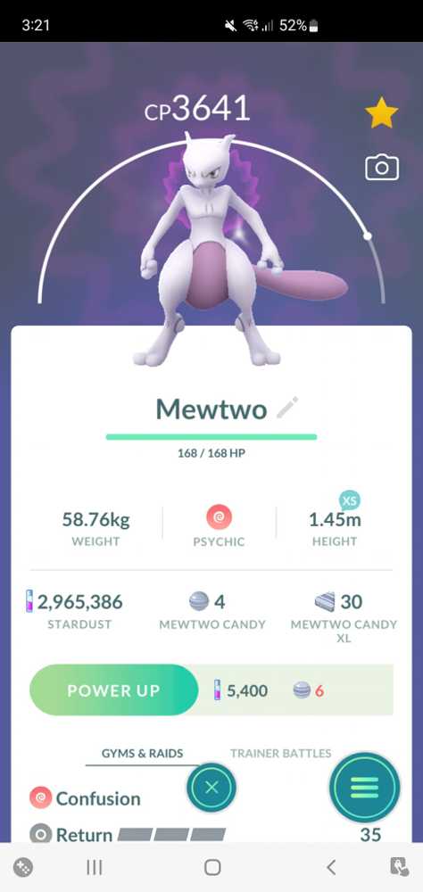 100% [Instant] Lv41 | Perfect Mewtwo, Perfect Entei | 130 Legendary ...